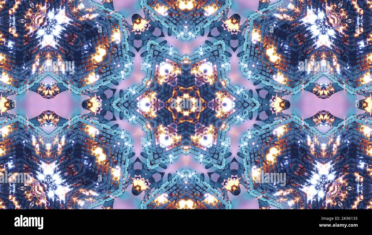 An abstract pink and blue ornament graphic background Stock Photo - Alamy