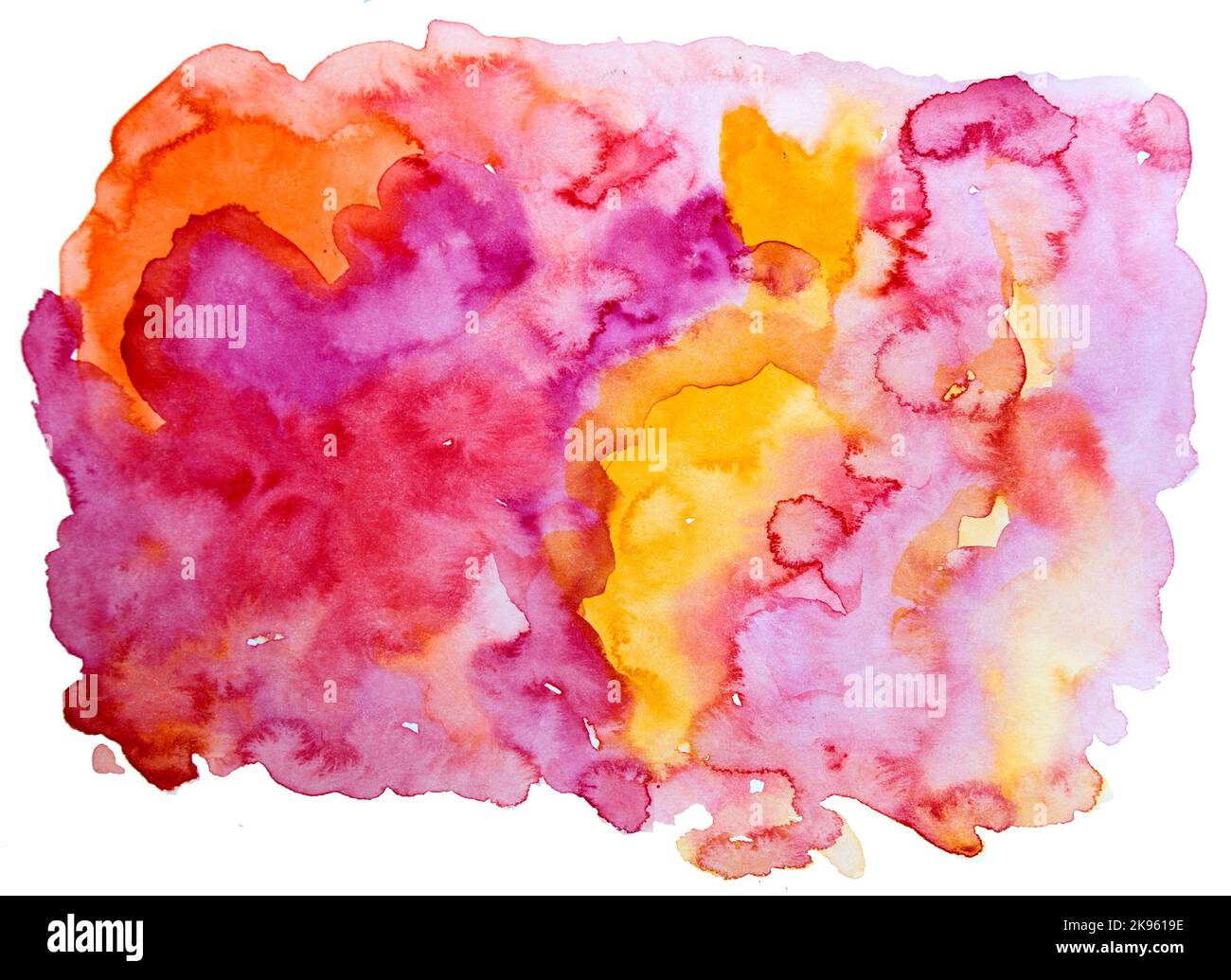 Orange ink drops isolated Cut Out Stock Images & Pictures - Alamy