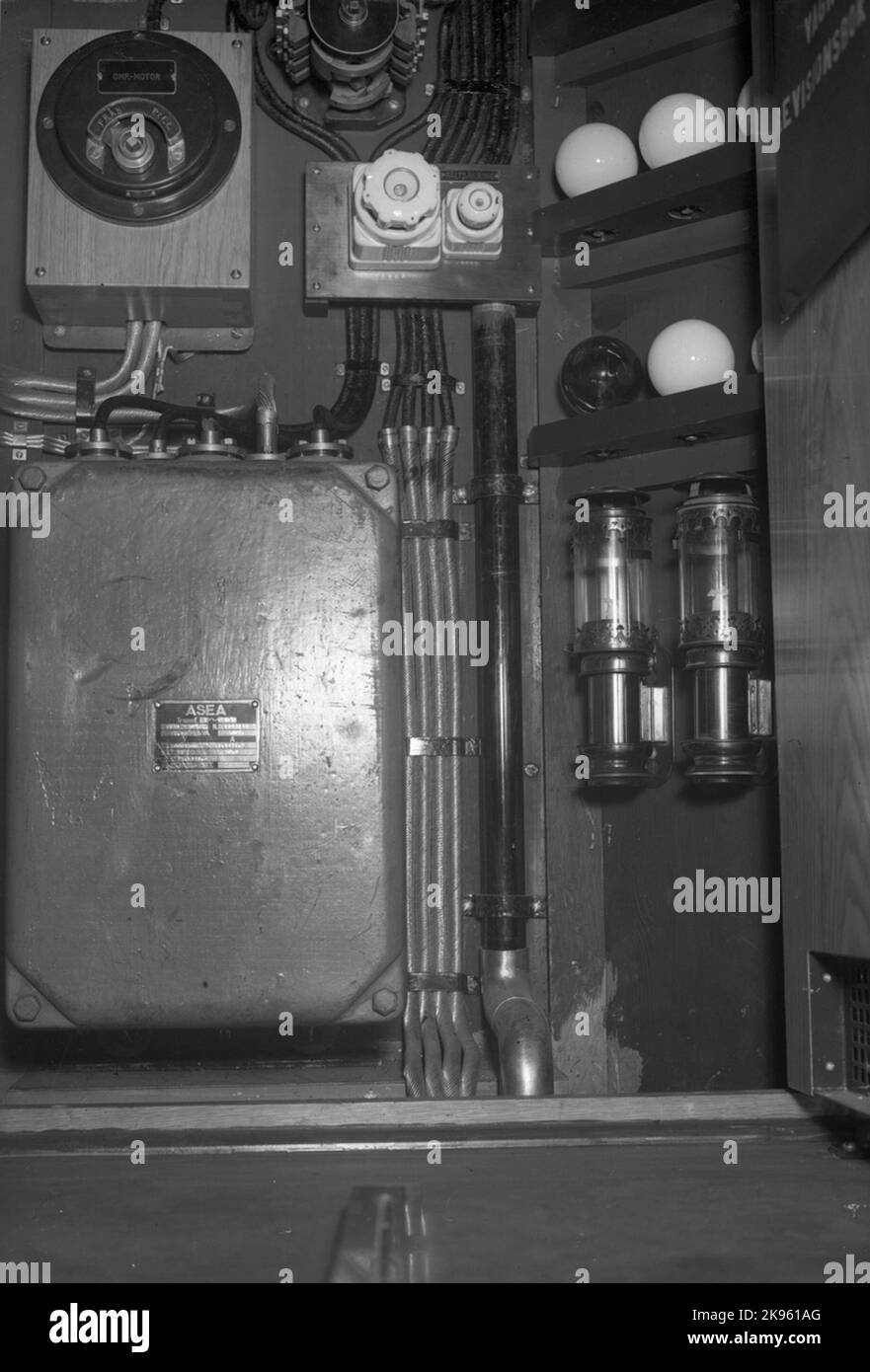 Carriage Litt Co6. Interior of electrical apparatus cabinets Stock ...