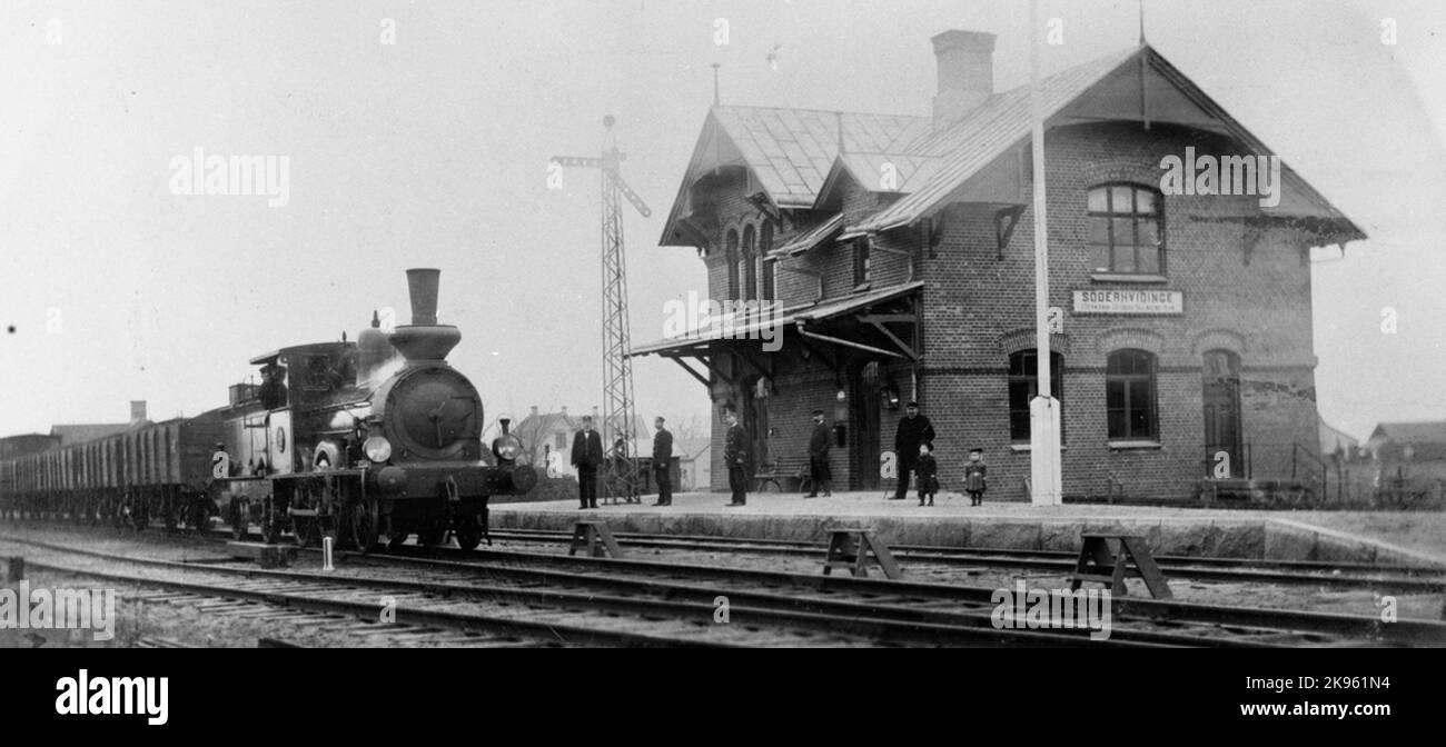 Malmö - Billesholms Järrnväg, MBJ, Södervidinge railway station Stock ...