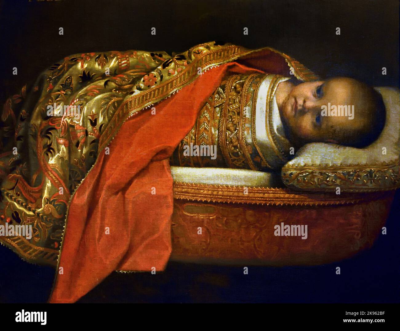 Portrait of Federico Ubaldo della Rovere in the Cradle 1605 Alessandro ...