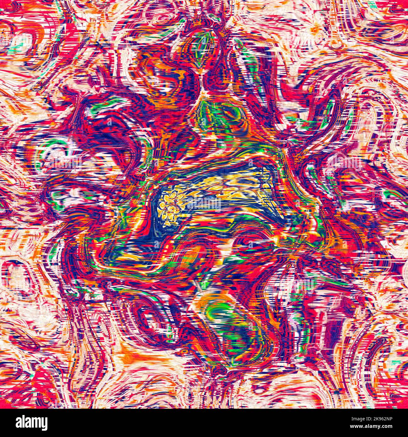 Vibrant pink distortion pattern. Bright colorful kitsch wallpaper for ...