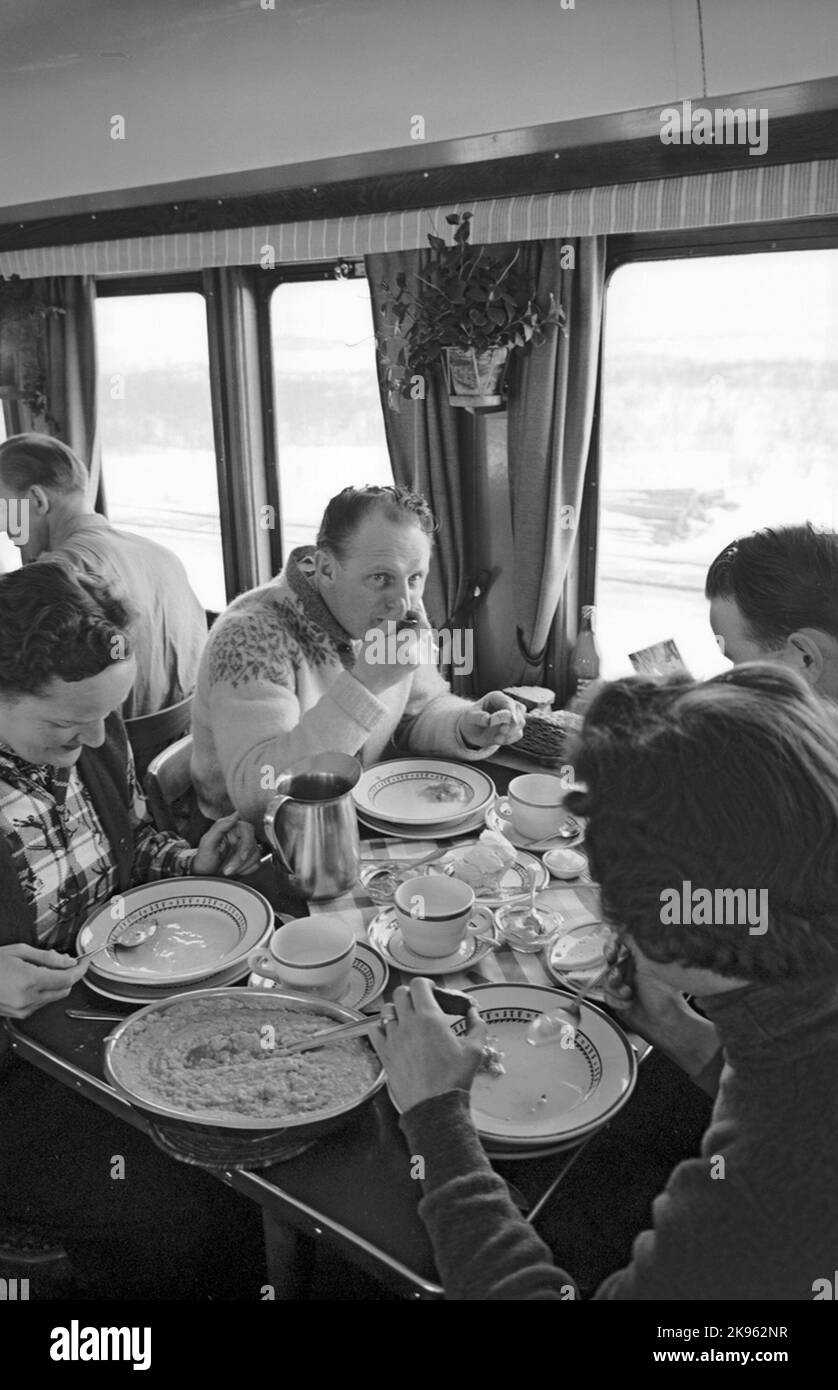 State Railways, SJ Train Home, Interior, Restaurant Car Stock Photo - Alamy
