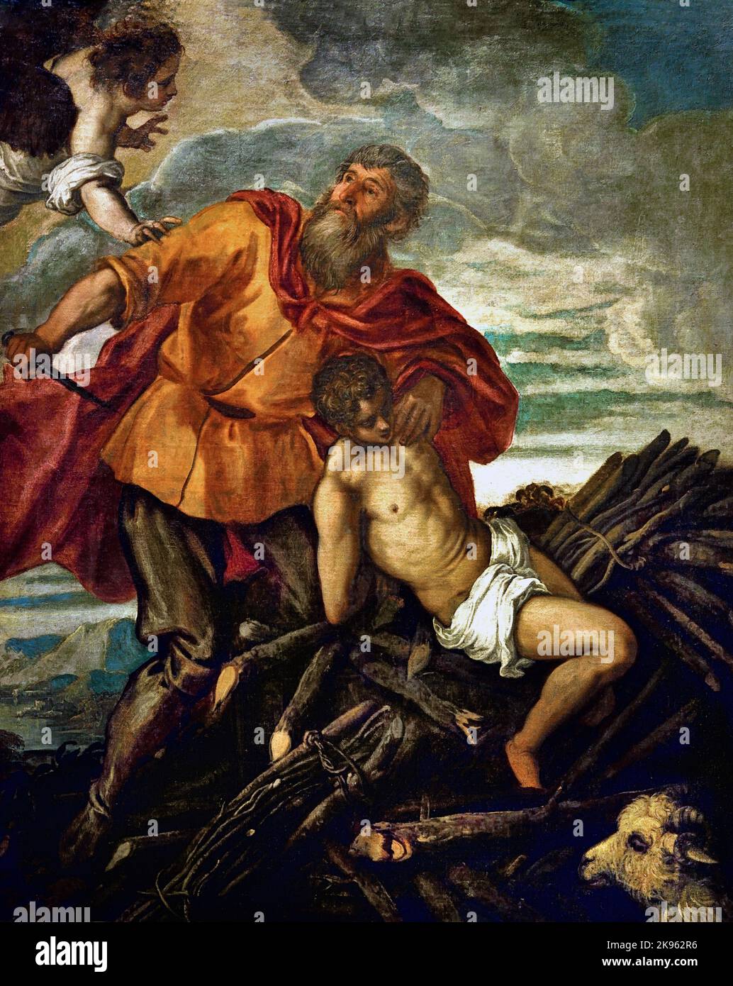 Sacrifice of Isaac, 1550-1555, Jacopo Robusti, called Tintoretto ...