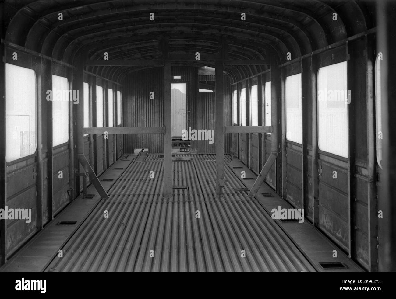 Iron frame x0A7 interior compartments Stock Photo - Alamy