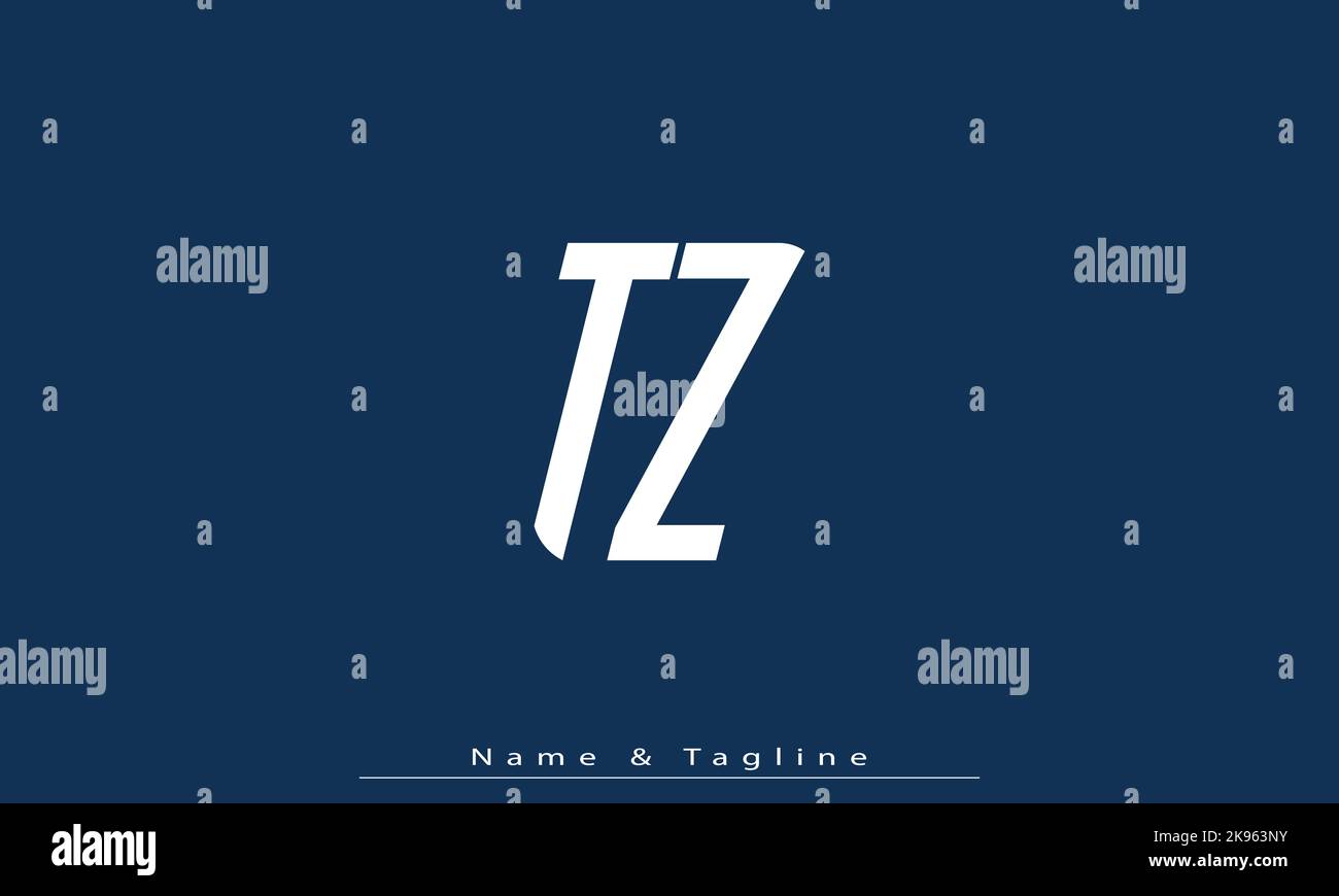 Tz initials logo hi-res stock photography and images - Alamy