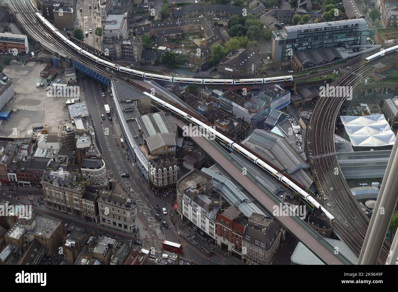 LONDON, GREAT BRITAIN - MAY 16, 2014: It is an aerial view of the ...