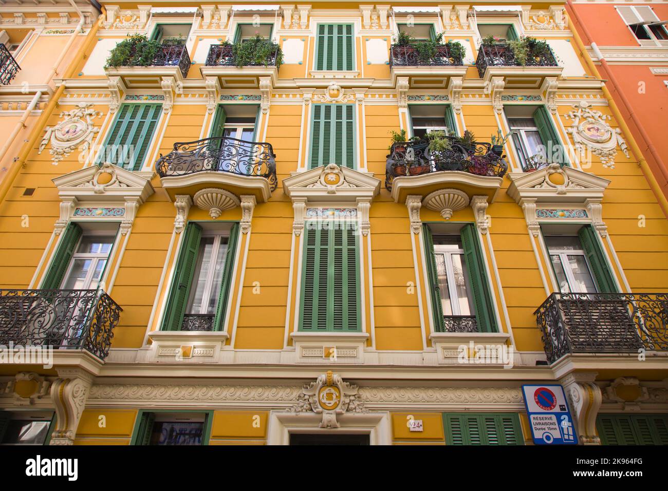 Monaco, La Condamine, street scene, architecture Stock Photo - Alamy