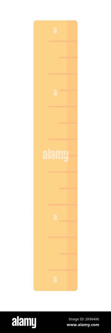 Ruler semi flat color vector object Stock Vector Image & Art - Alamy