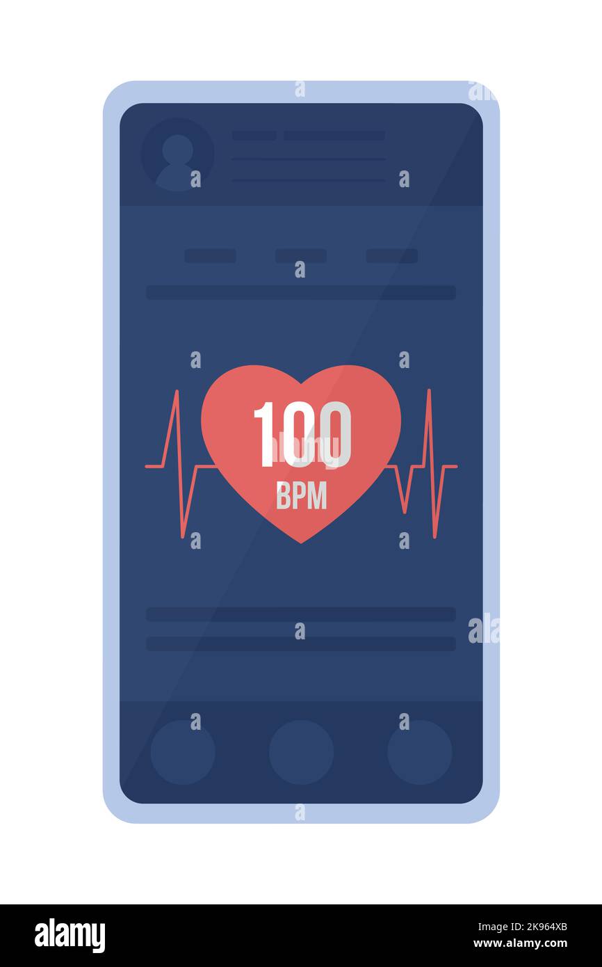 Heart rate monitor measure heartbeat Stock Vector Images - Alamy