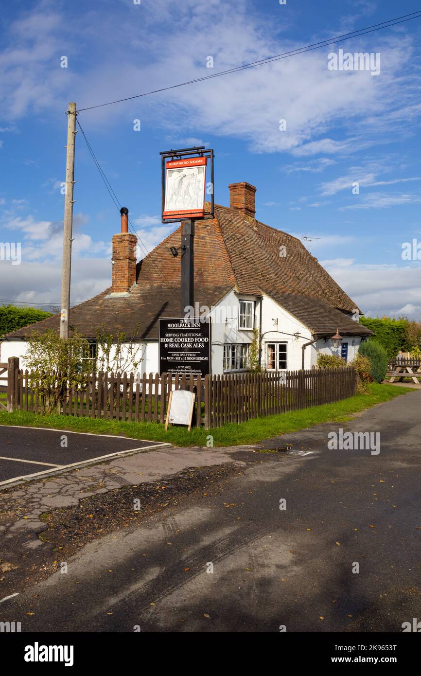 The woolpack inn, shepherd neame pub, Brookland, near Rye, uk Stock ...