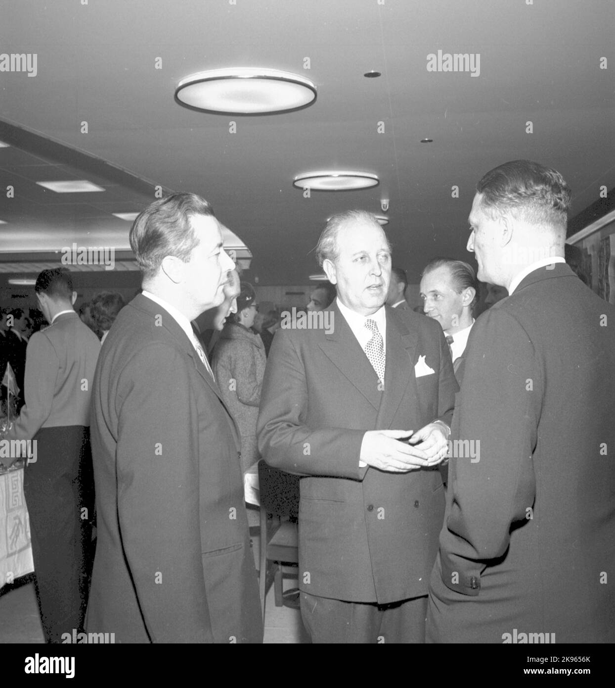 M/S '"Trelleborg", cocktail party. Director General Erik Upmark Stock ...