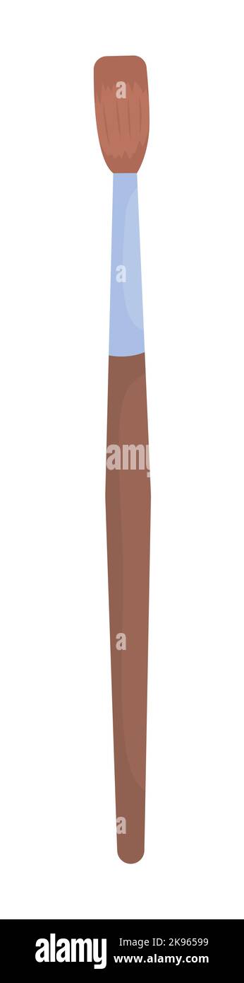 Brush semi flat color vector object Stock Vector Image & Art - Alamy