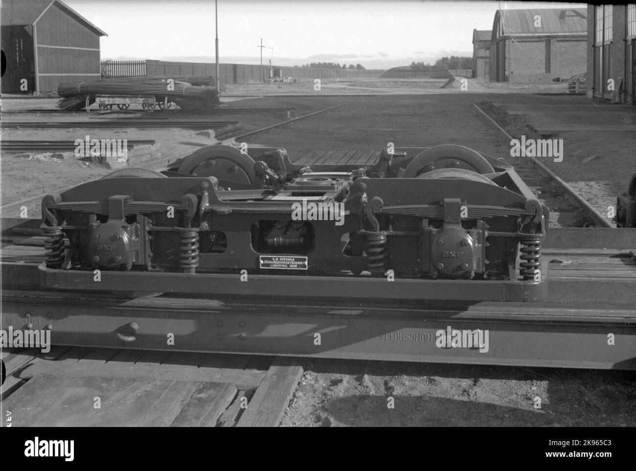 Boggi for trailer, ss. The bogie oblique from Sideab Stockholm's ...