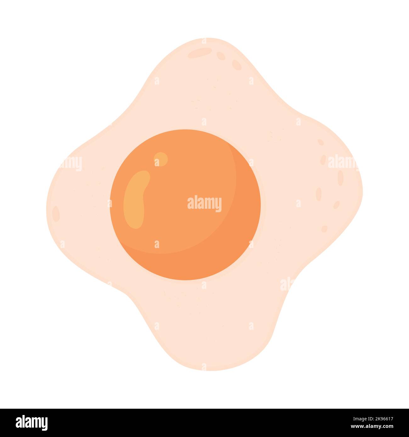 Sunny side egg semi flat color vector object Stock Vector Image & Art ...