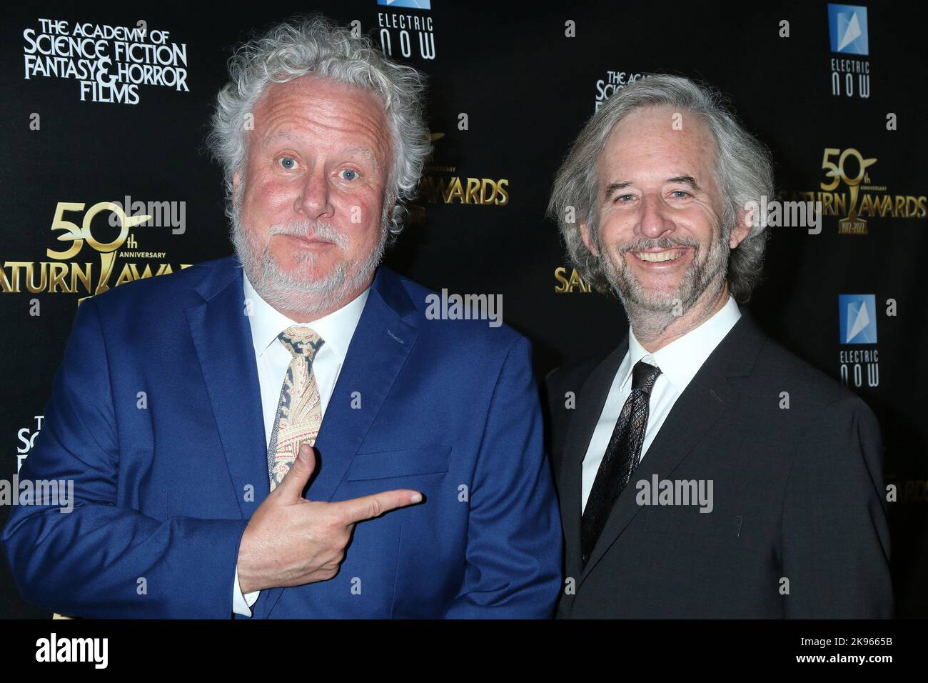 LOS ANGELES - OCT 25: Larry Karaszeweki, Scott Alexander at the 50th Saturn Awards - Arrivals at ...