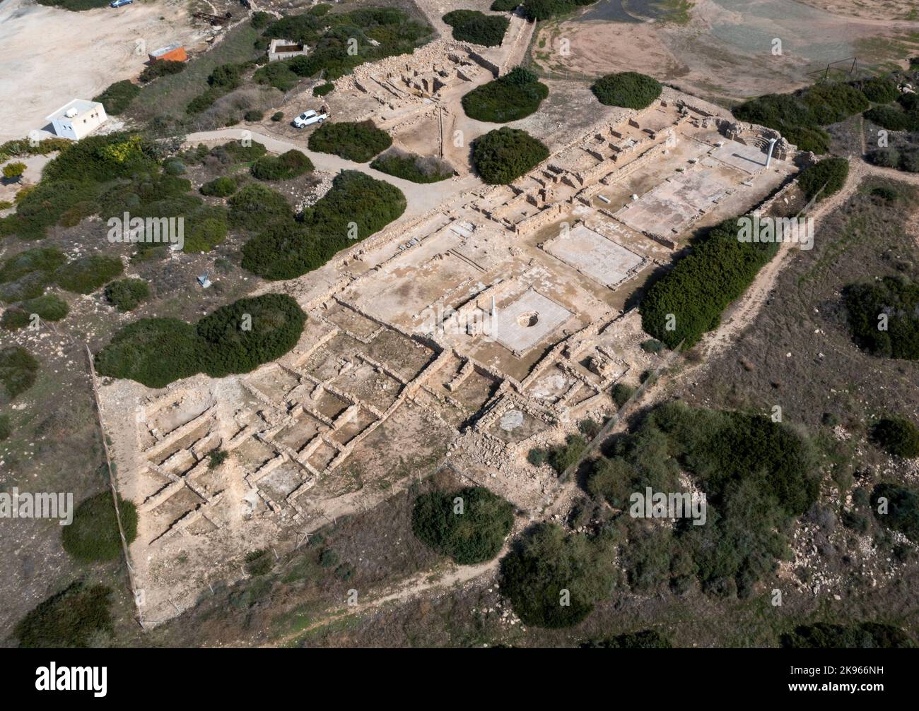 Archaeological site of agios georgios aerial view hi-res stock ...