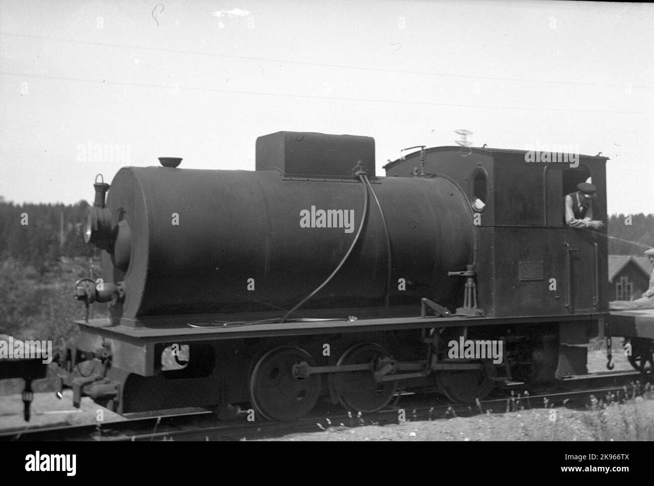 Hallstavik, steam accumulator locomotive, lacks a fireplace without ...