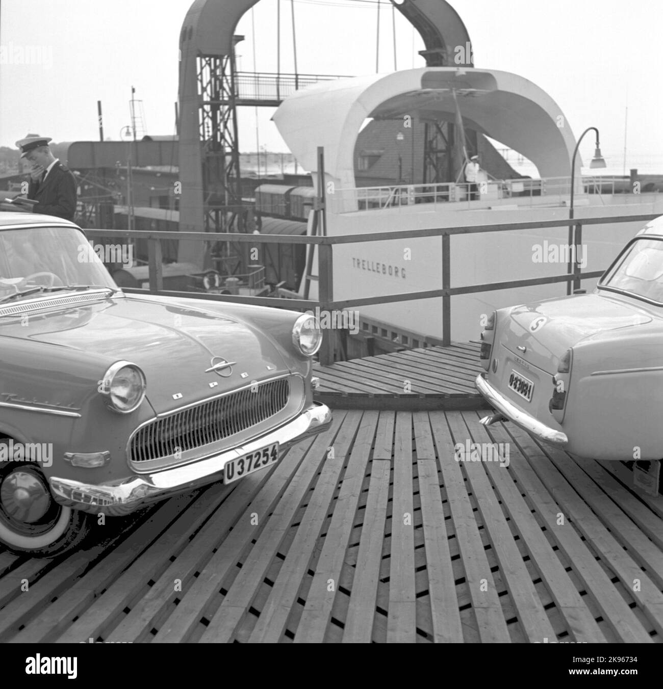 M/S Trelleborg, Bilramp Stock Photo - Alamy