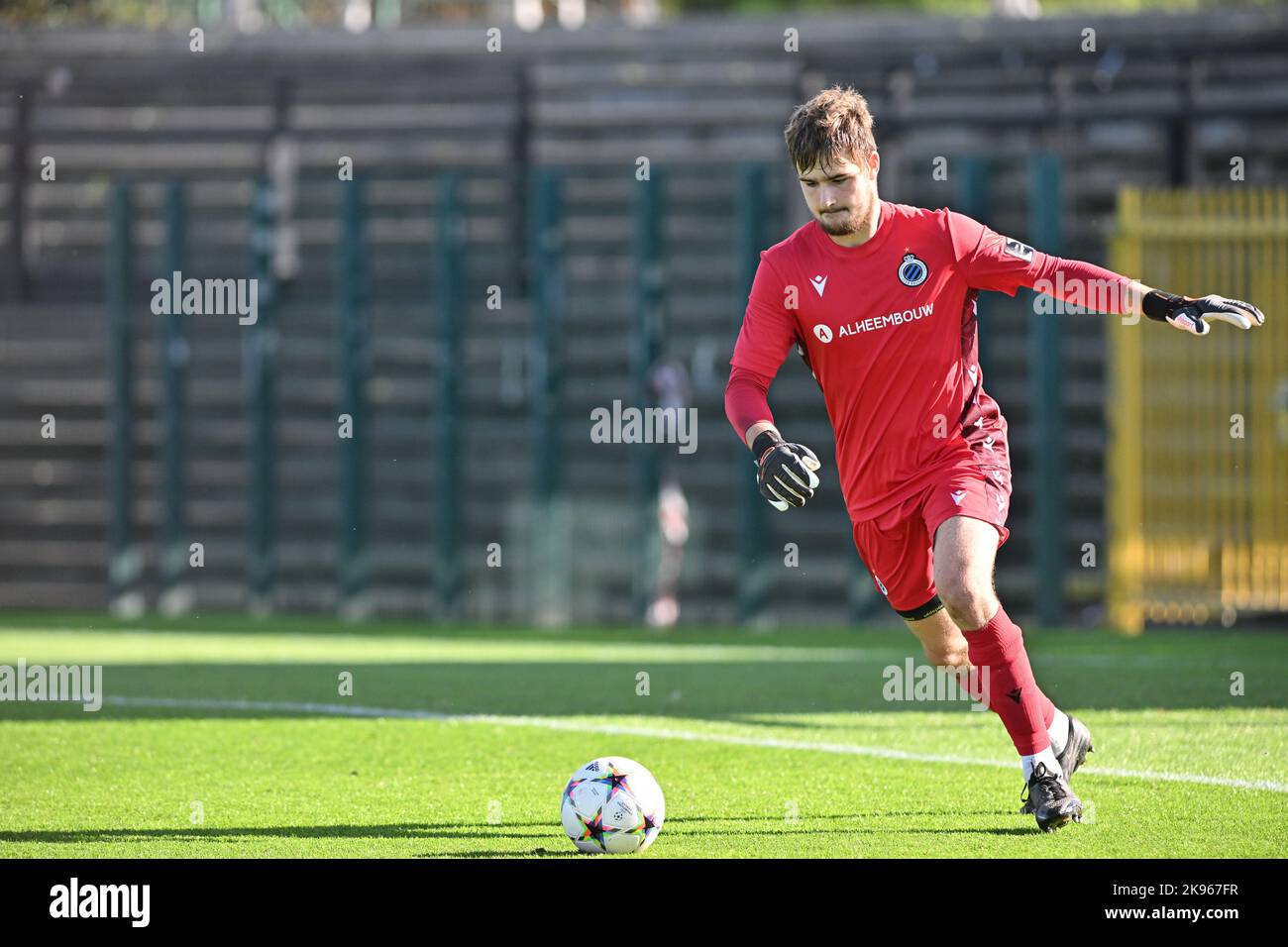 goalkeeper Henri Maton (13) of Club NXT pictured during a soccer game ...