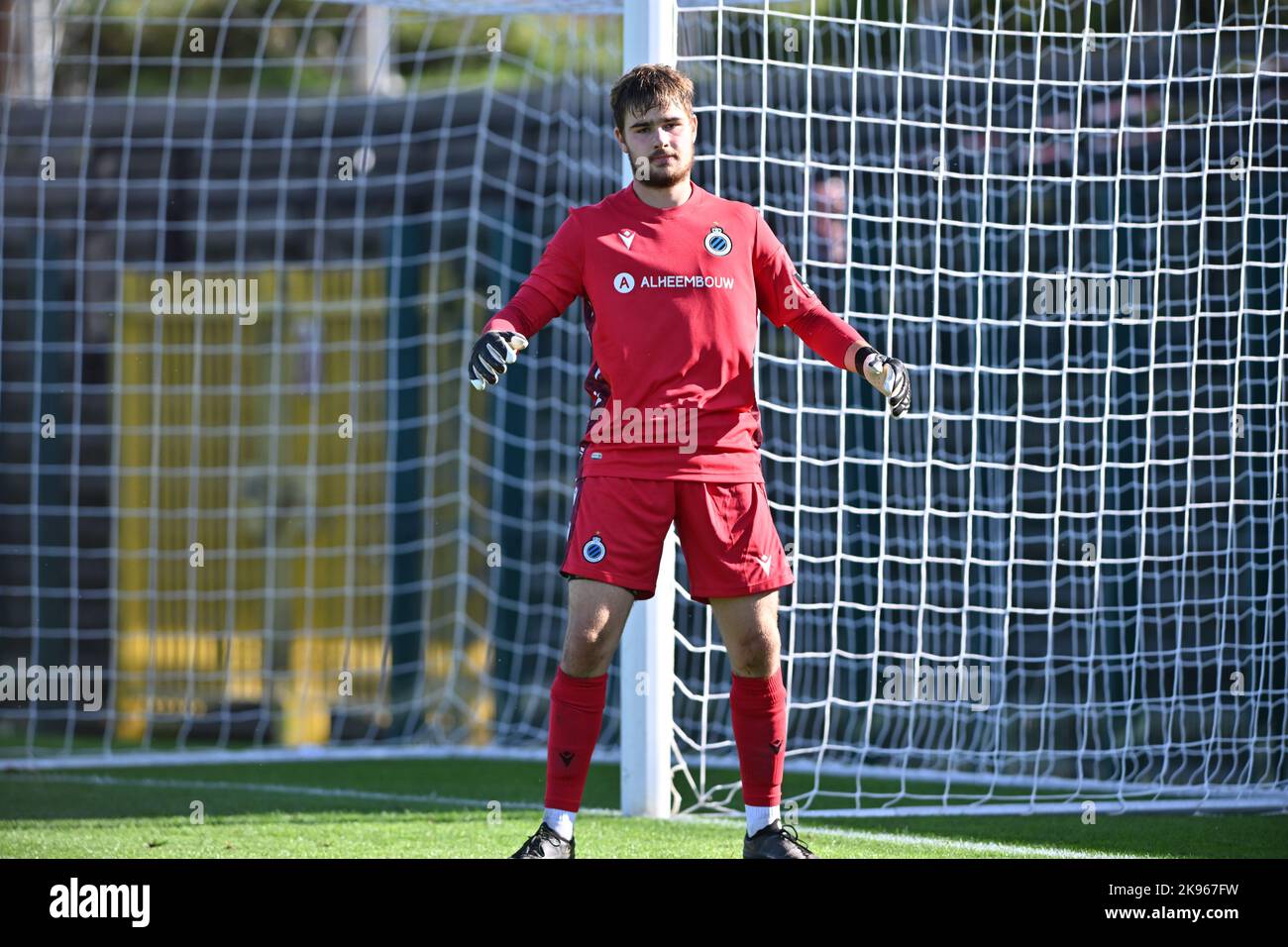 goalkeeper Henri Maton (13) of Club NXT pictured during a soccer game ...