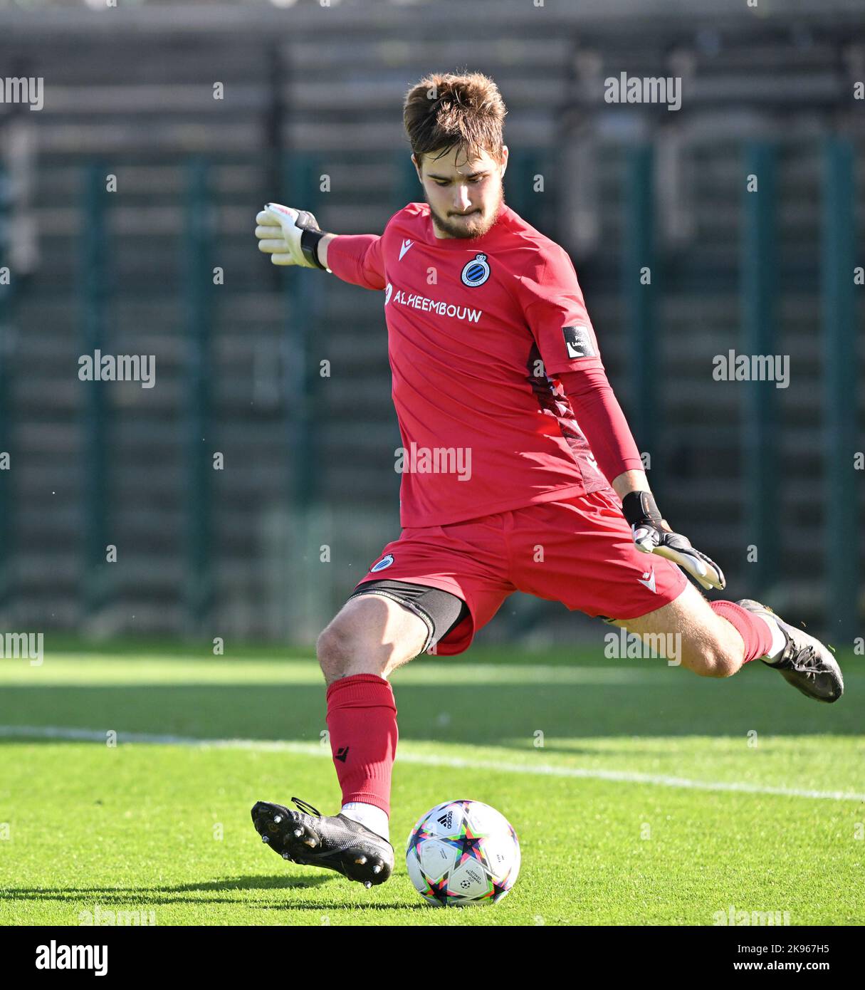 goalkeeper Henri Maton (13) of Club NXT pictured during a soccer game ...