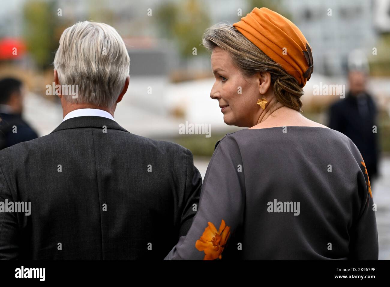 King Philippe - Filip of Belgium and Queen Mathilde of Belgium pictured ...