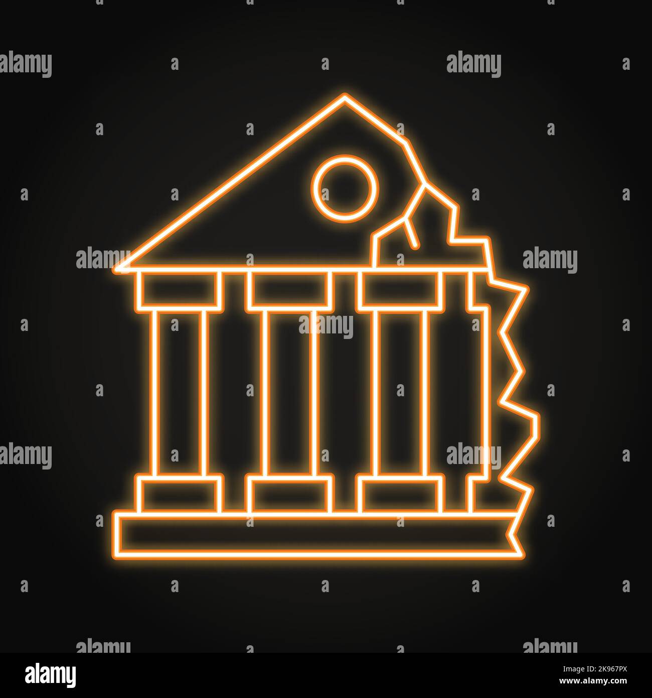 Inflation neon icon in hi-res stock photography and images - Alamy