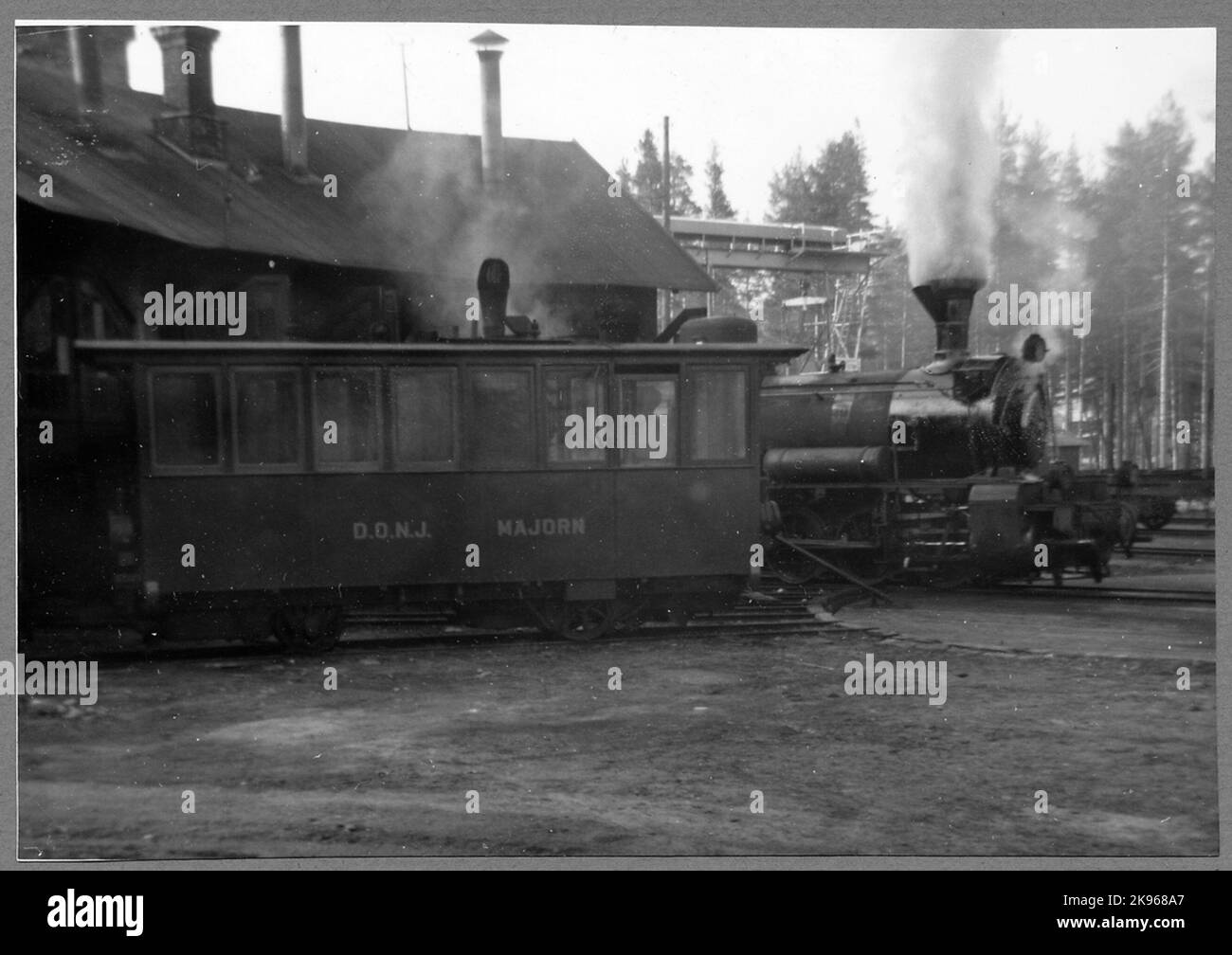 Dala - Ockelbo - Norrsundet's railway, Donj Ångvagn "Major Stock Photo ...