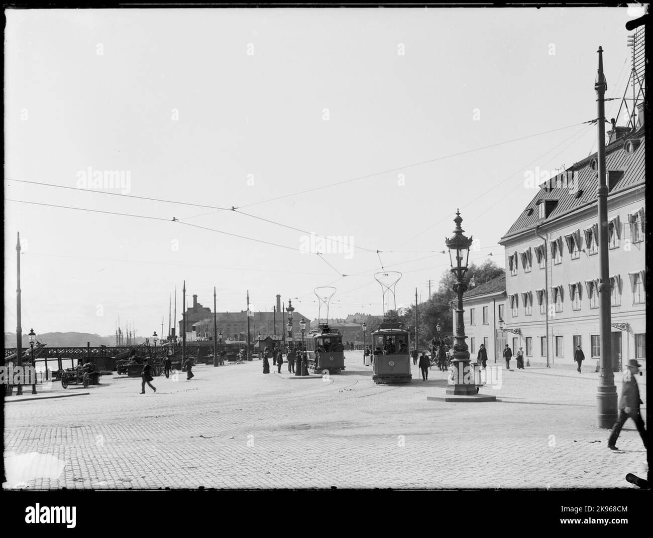 Tram Traffic at Tegelbacken Stock Photo - Alamy