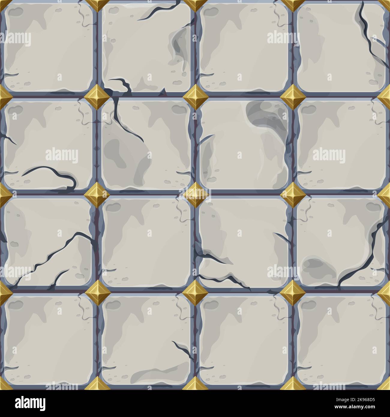 Stone wall from bricks, rock, game background in cartoon style ...