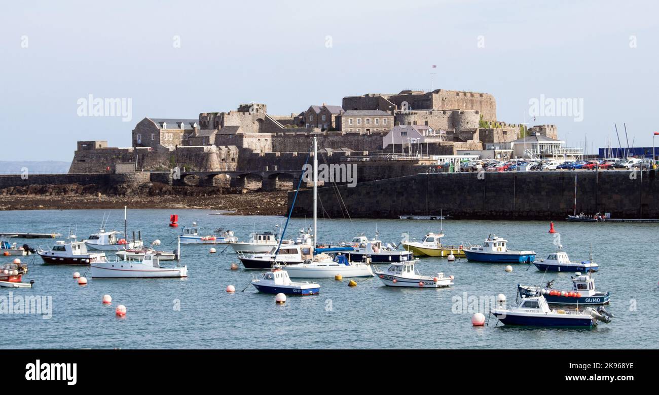 Castle Cornet is an island Castle just off Saint Peter Port in Guernsey ...