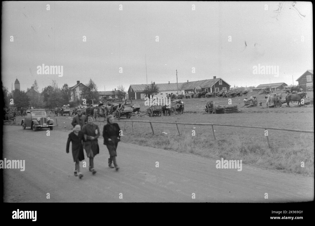 Evacuation of Finnish refugees, autumn 1944 Stock Photo - Alamy