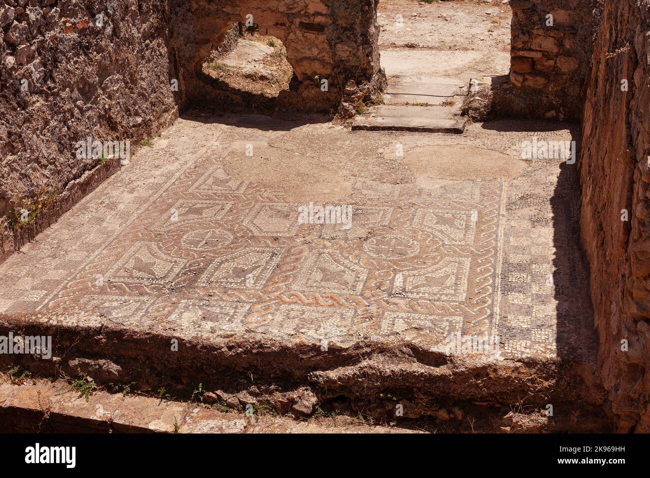 A beautiful shot of an archaeological site and the ancient Berber-Roman ...
