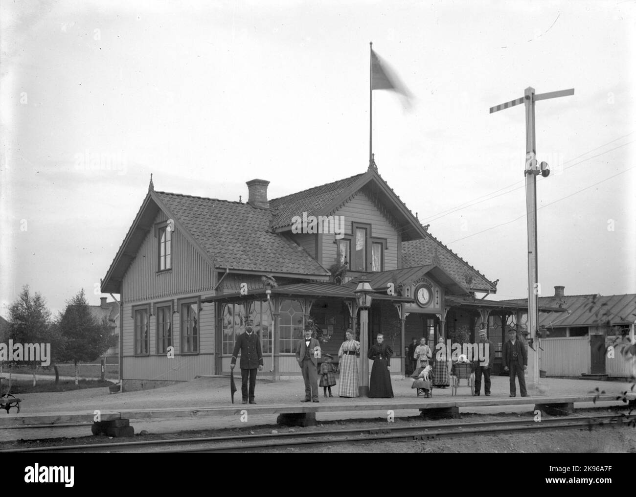 T semafor station built in 1886. One and a half -storey station houses ...
