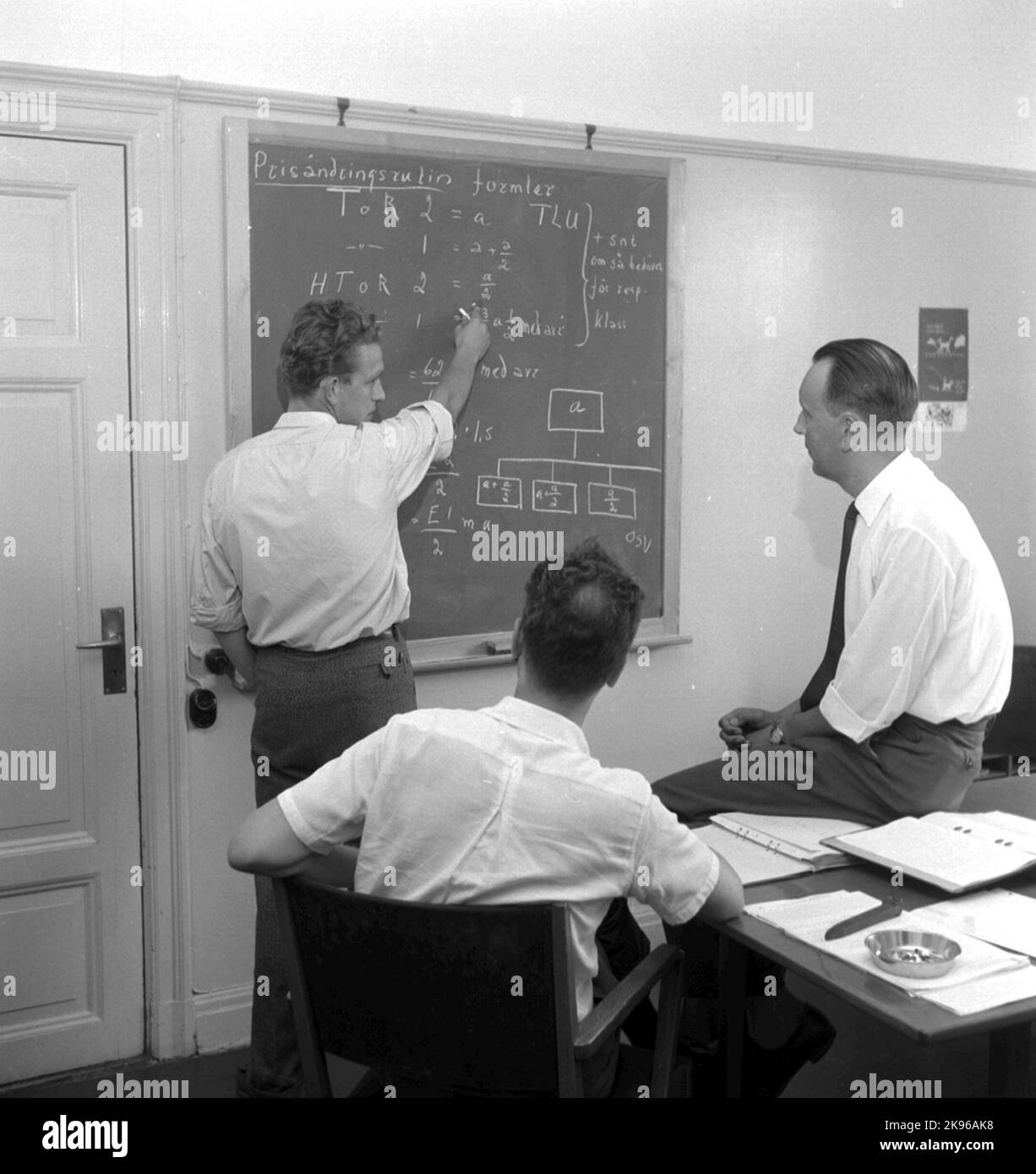 SJ, State Railways. Formulas for price change routines Stock Photo - Alamy