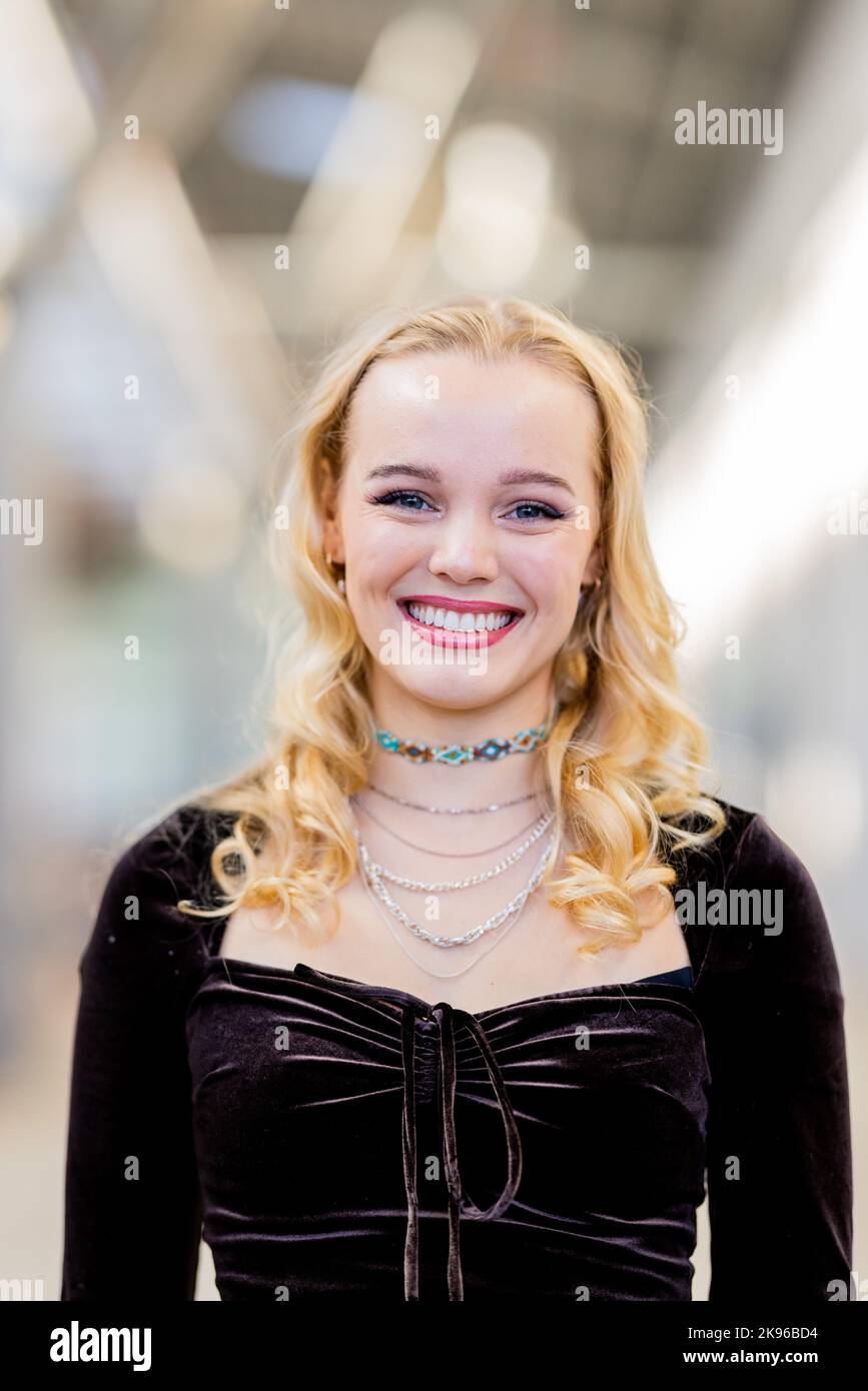 Cologne, Germany. 26th Oct, 2022. Lilly Joan Gutzeit, actress, stands ...