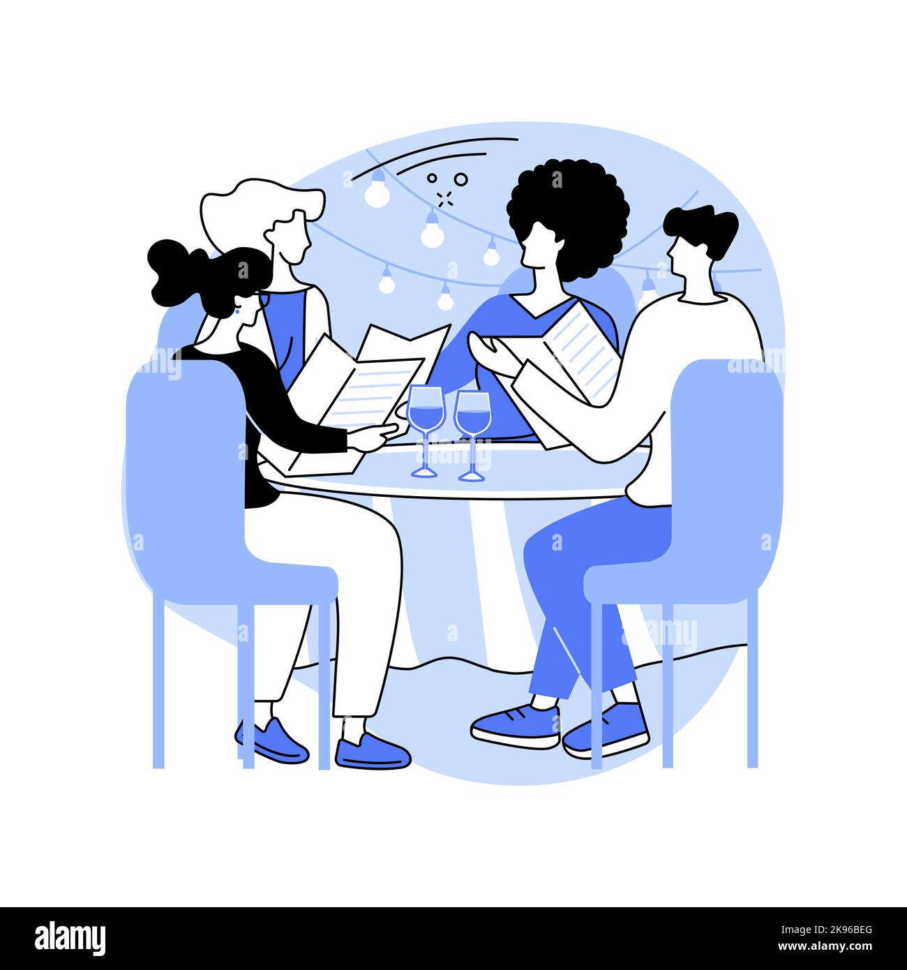 Restaurant menu isolated cartoon vector illustrations Stock Vector Image & Art - Alamy