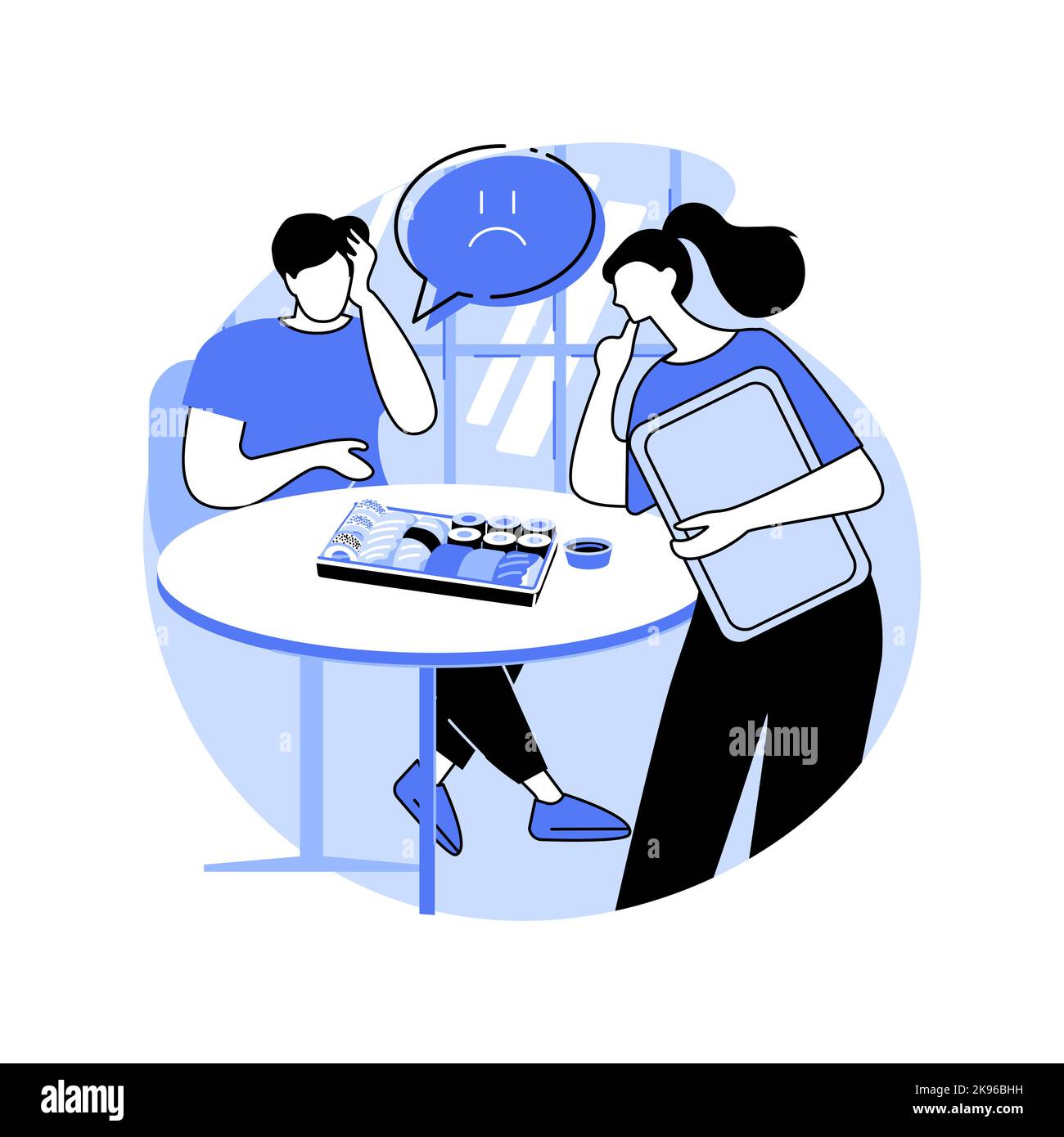 Unhappy client isolated cartoon vector illustrations Stock Vector Image ...