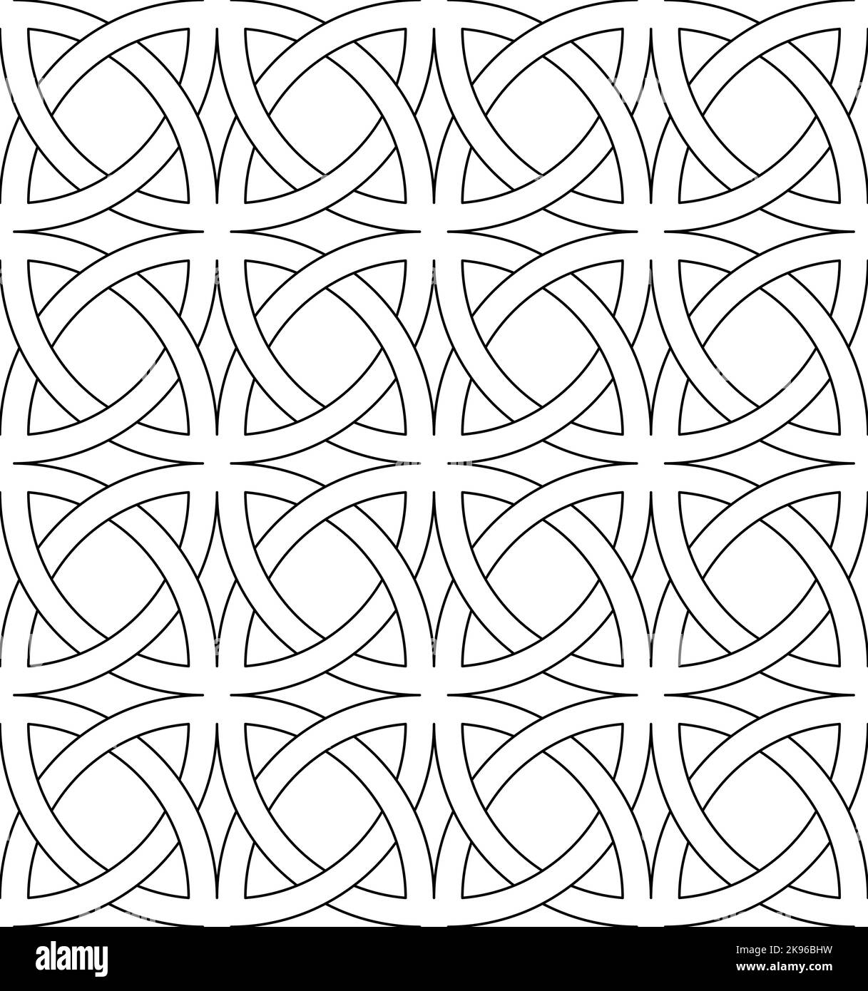 Seamless vector pattern of interlaced stripes. Seamless Celtic black ... Seamless vector pattern of interlaced stripes. Seamless Celtic black ...