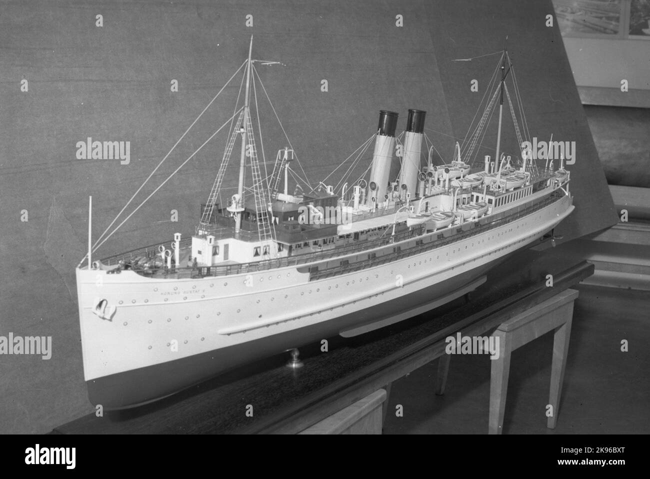 Model of the Gustaf V train ferry; Railway Museum Stock Photo - Alamy