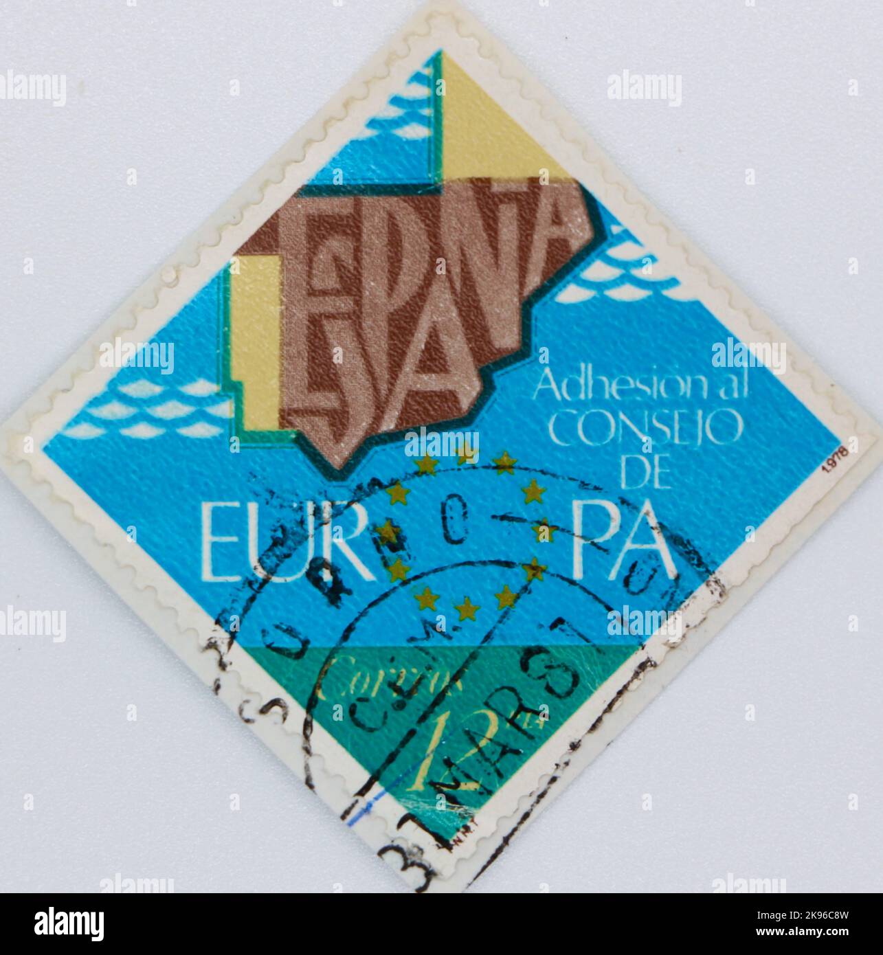 Admission of spain to the council of europe hi-res stock photography ...