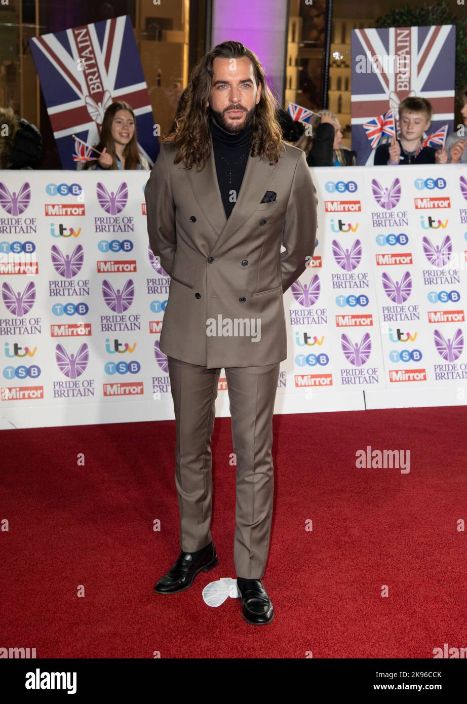 London, UK. Pete Wicks at the Daily Mirror Pride of Britain Awards with ...