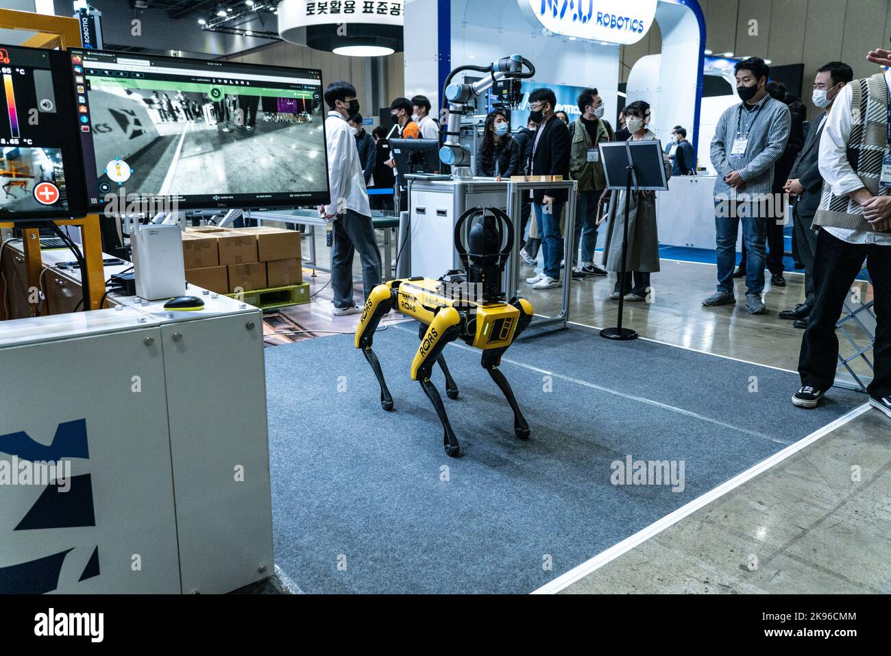Goyang, South Korea. 26th Oct, 2022. The Spot of Boston Dynamics seen ...