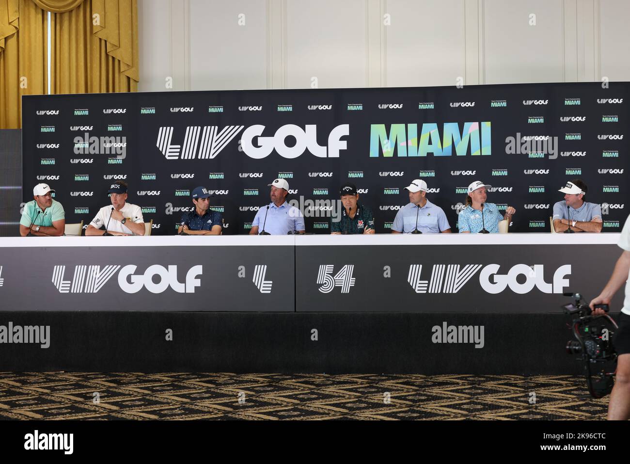 MIAMI, FL-OCT 26: Brooks Koepka, Ian Poulter,Joaquin Niemann, Phil ...