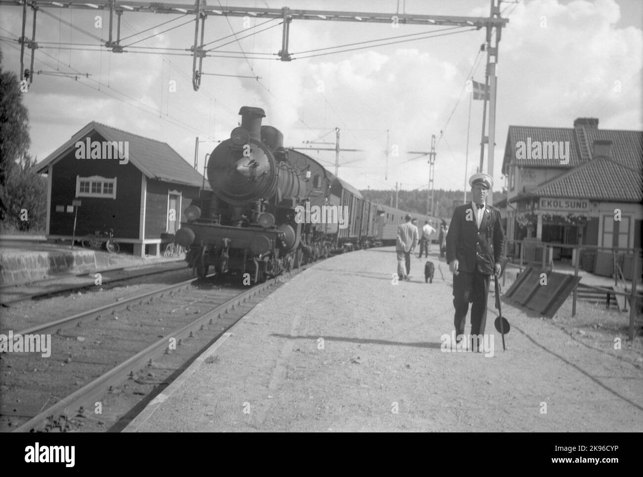State Railways, SJ B3 1695. Open 20.10.1879.The original station ...