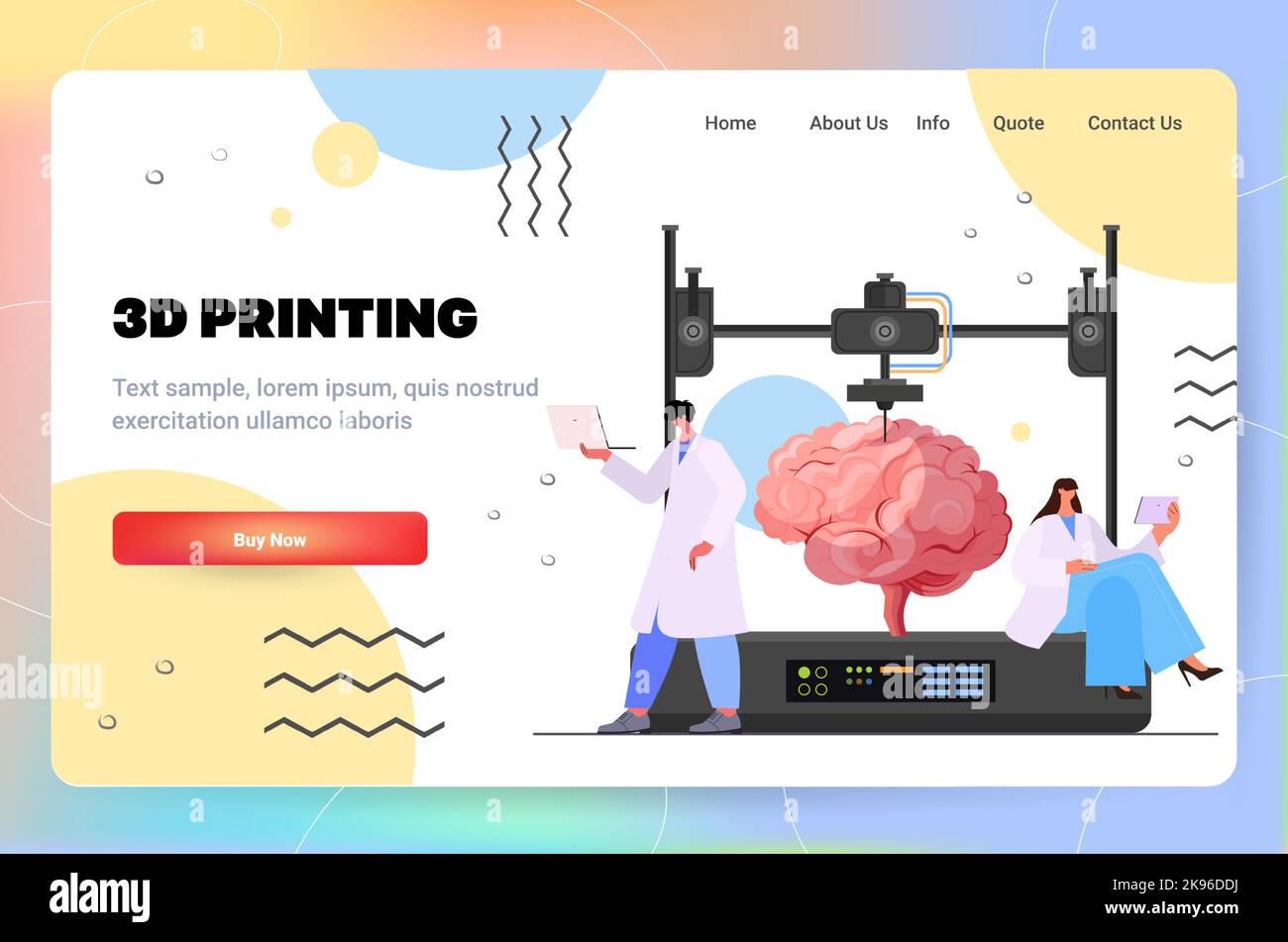 doctors printing human transplantation brain organ model on 3d bio ...