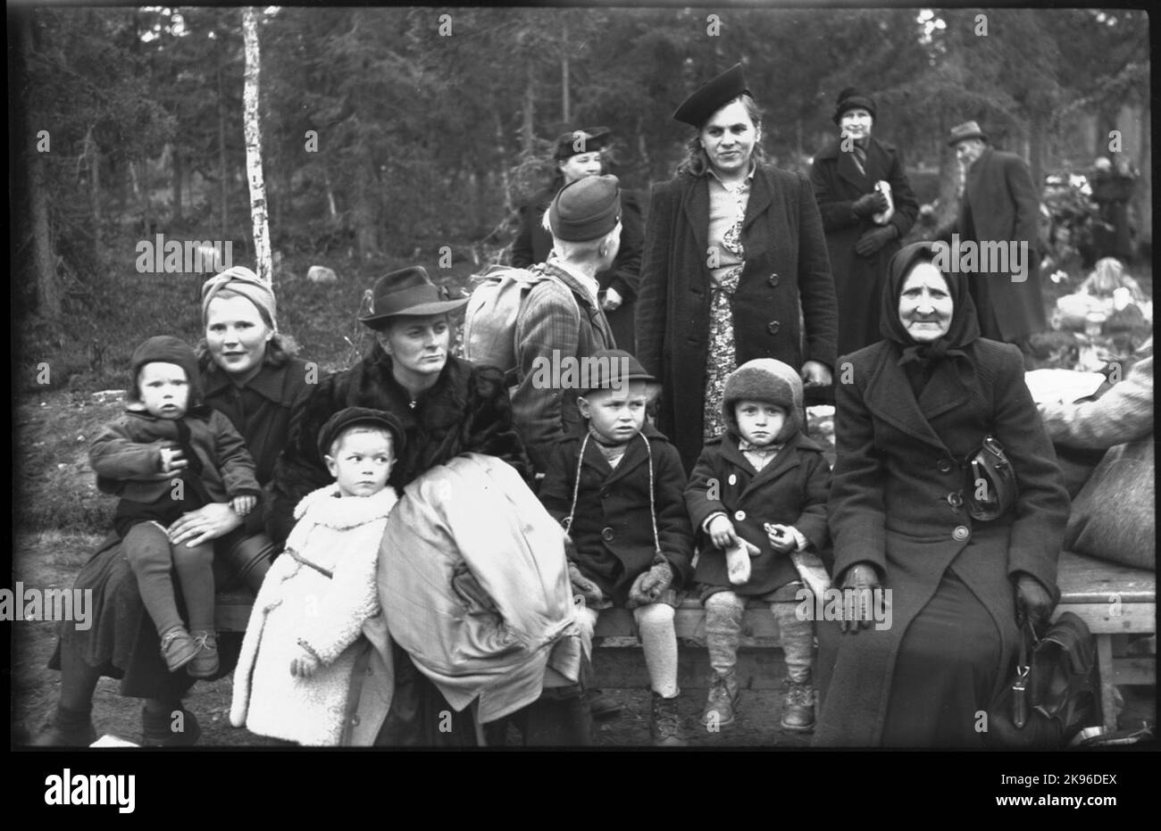 During the evacuation of Finnish refugees, autumn 1944 Stock Photo - Alamy