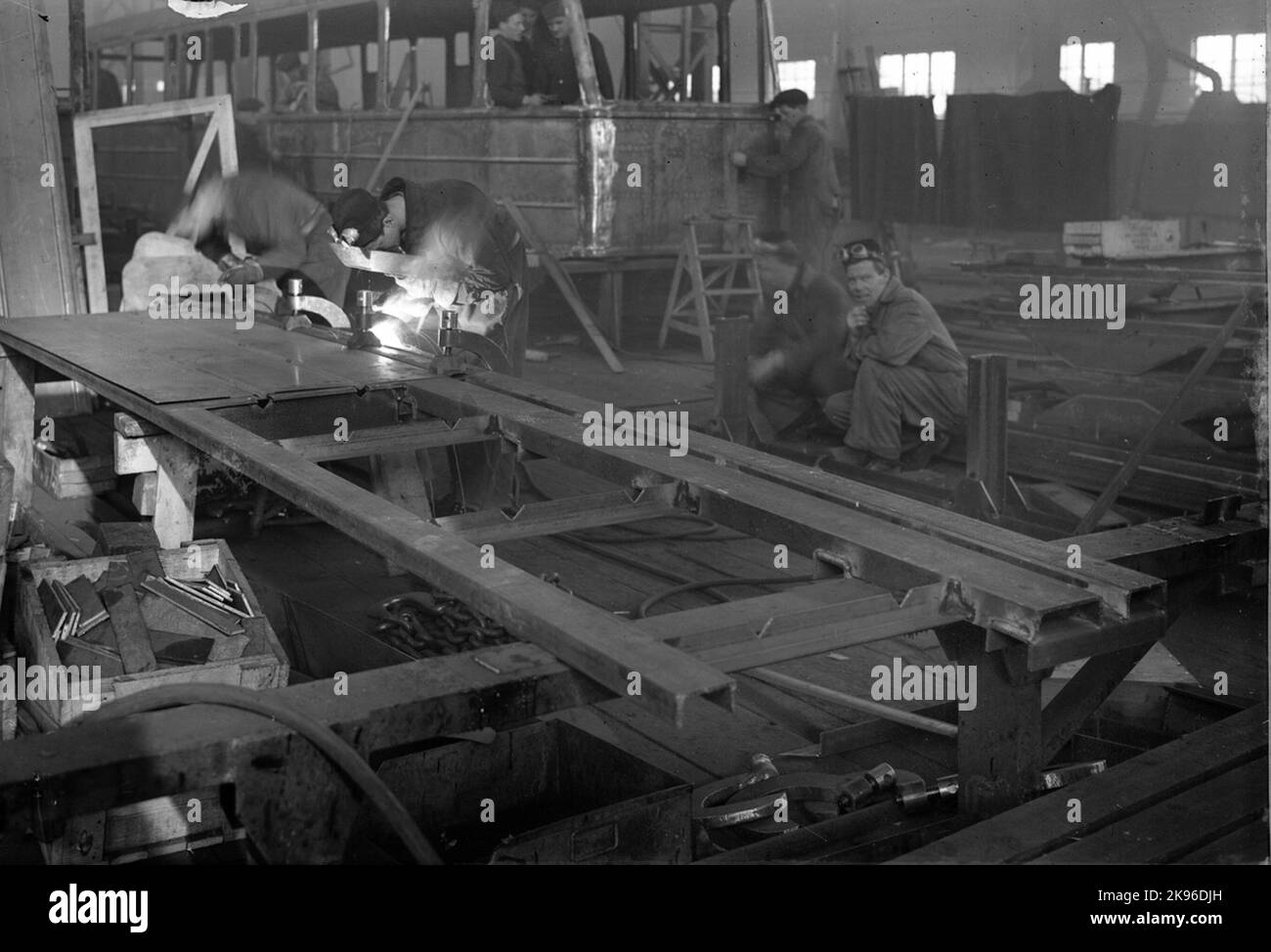Side songs in welding gig Stock Photo - Alamy