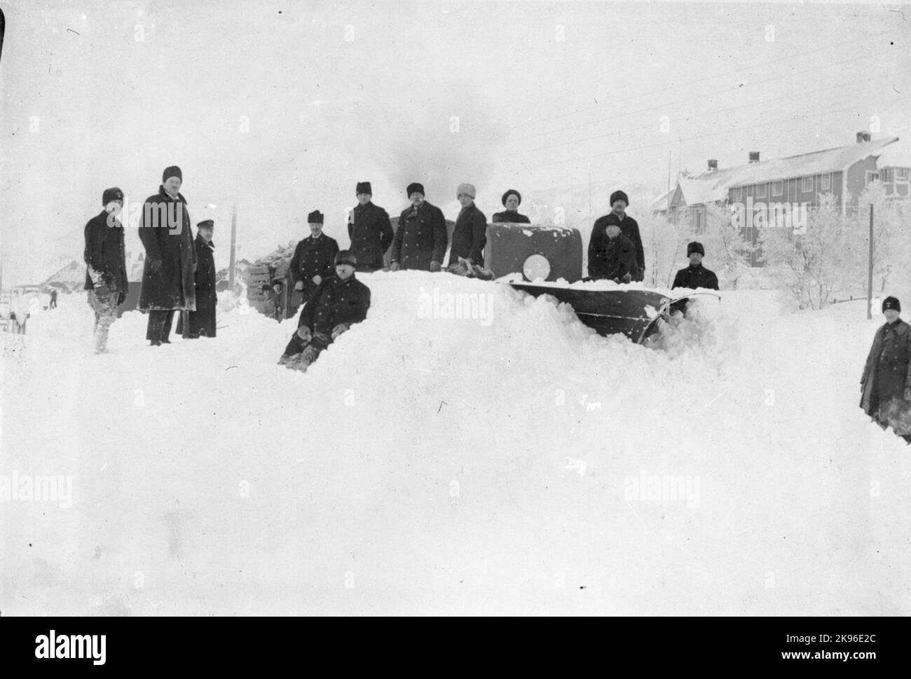 American snow plow at work Stock Photo - Alamy